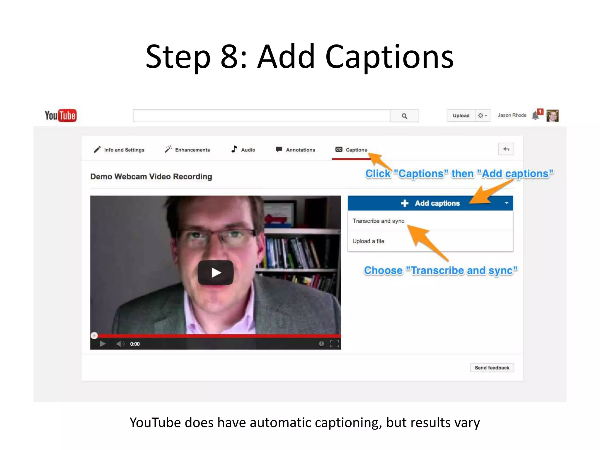 Ready, Set, Record: Being Present and Engaging Students Online Using ...