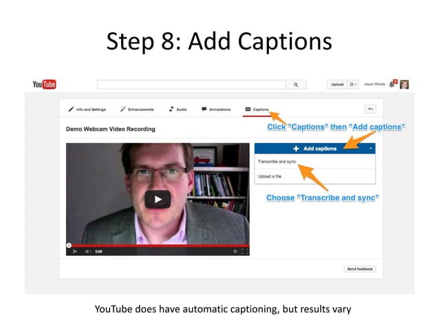 Ready, Set, Record: Being Present and Engaging Students Online Using ...