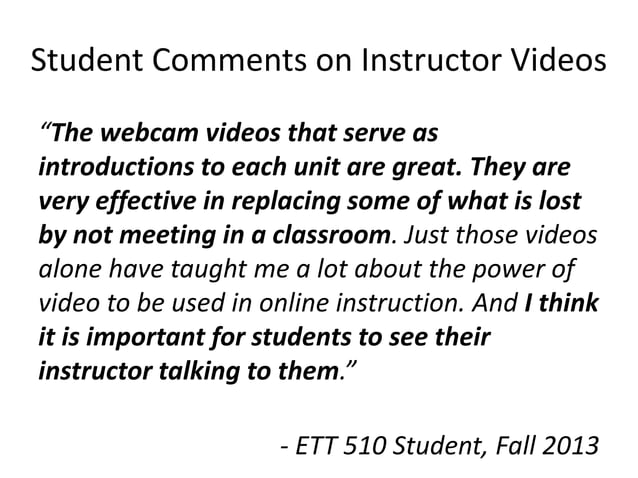 Ready, Set, Record: Being Present and Engaging Students Online Using ...