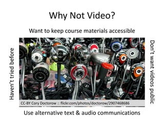 Ready, Set, Record: Being Present and Engaging Students Online Using ...