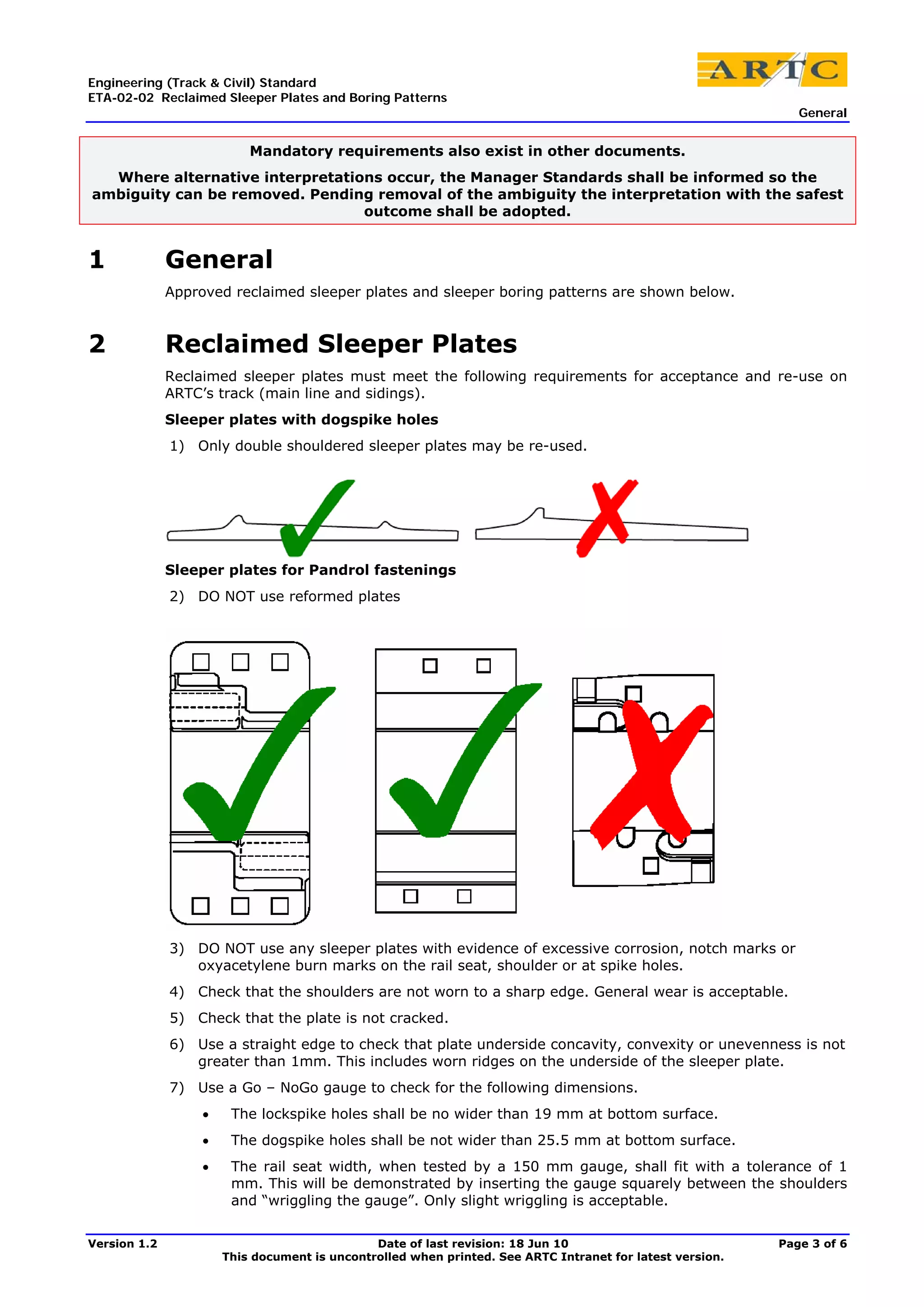 Eta 02-02 - reclaimed sleeper plates | PDF | Track and Field | Sports
