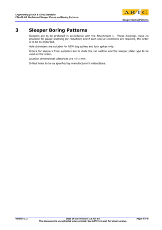 Eta 02-02 - reclaimed sleeper plates | PDF | Track and Field | Sports