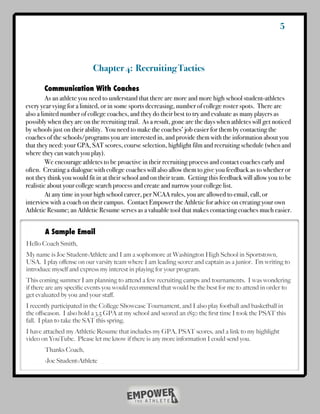 Empower the Athlete - Recruiting Playbook | PDF