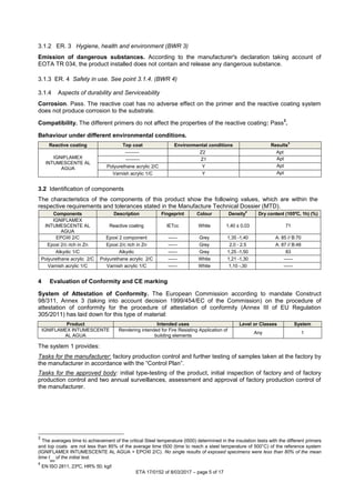 ETA 17 0152 - IGNIFLAMEX INTUMESCENTE AL AGUA | PDF