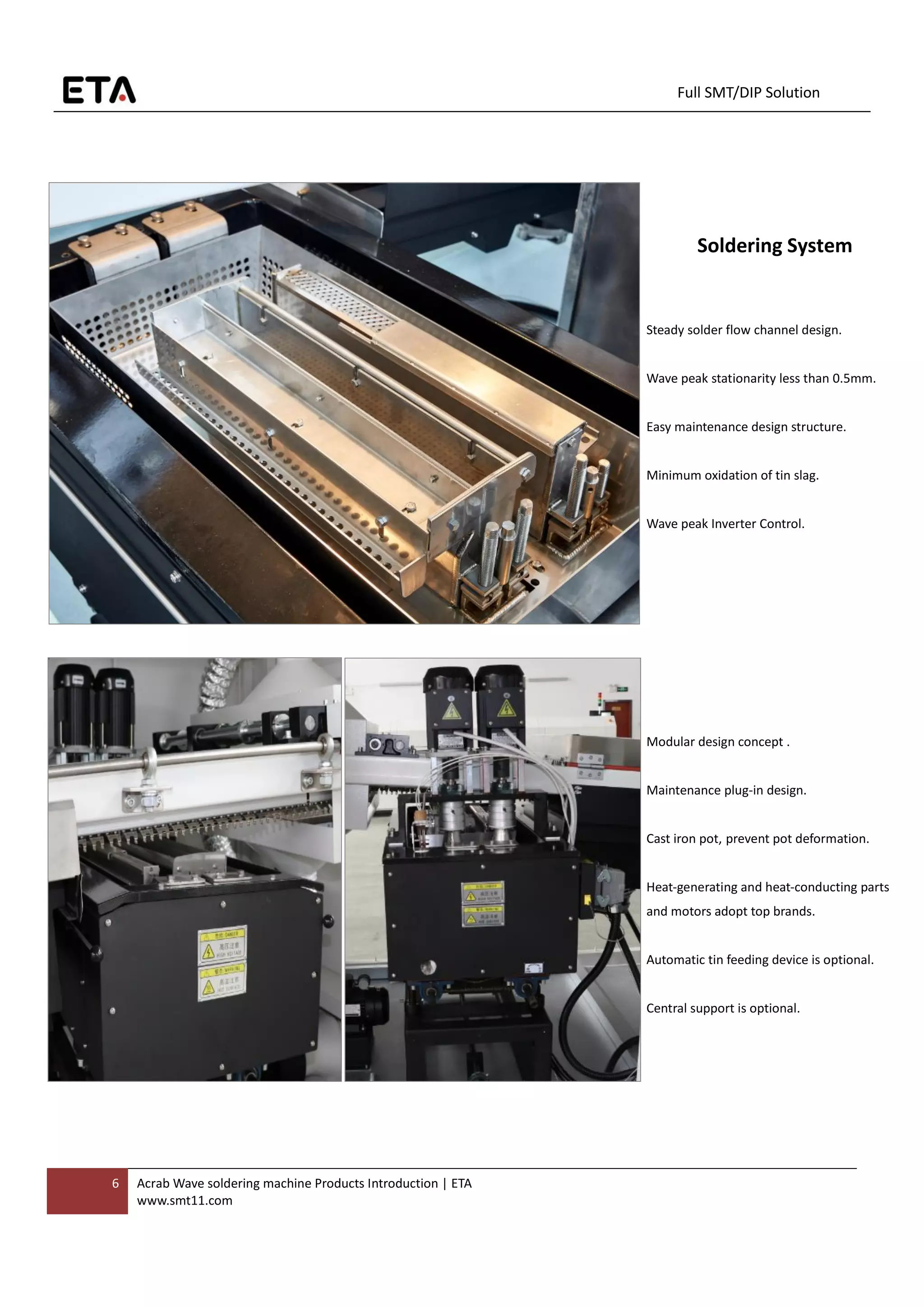 ETA Acrab series wave soldering machine | PDF