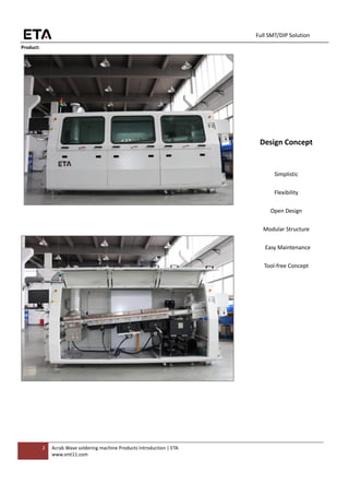 ETA Acrab series wave soldering machine | PDF