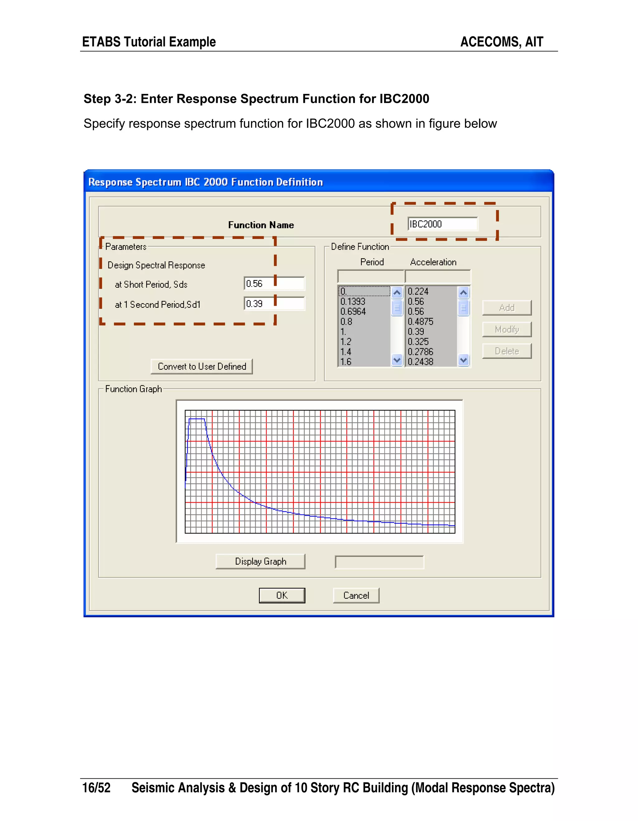 Etabs example-rc building seismic load response- | PDF