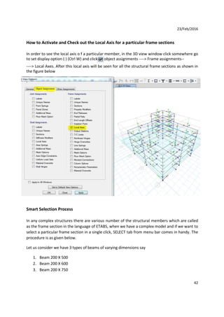 Etabs notes-pdf | PDF