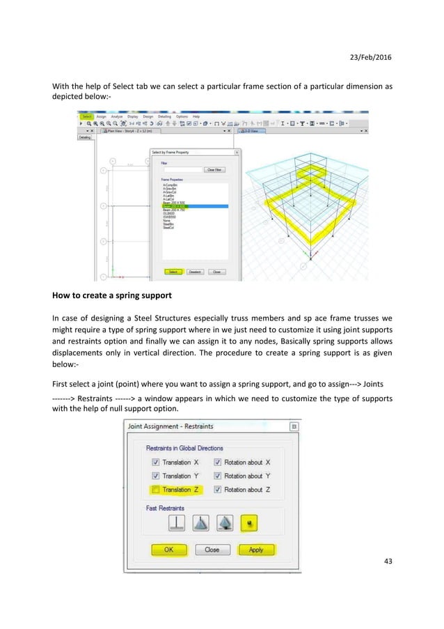 Etabs notes-pdf | PDF