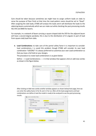 Etabs notes-pdf | PDF
