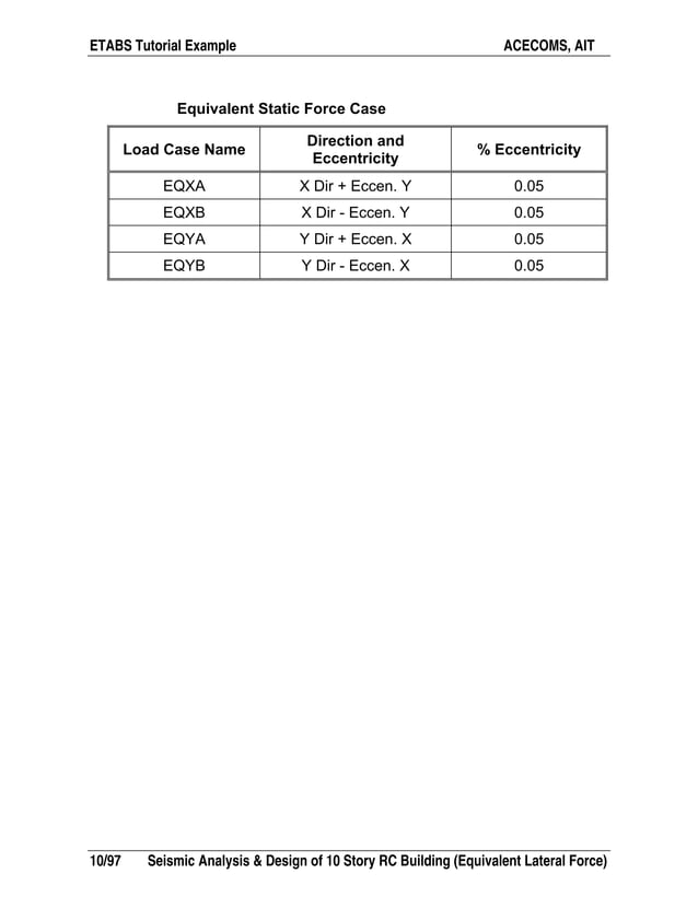 Etabs acecoms rcc structure design | PDF