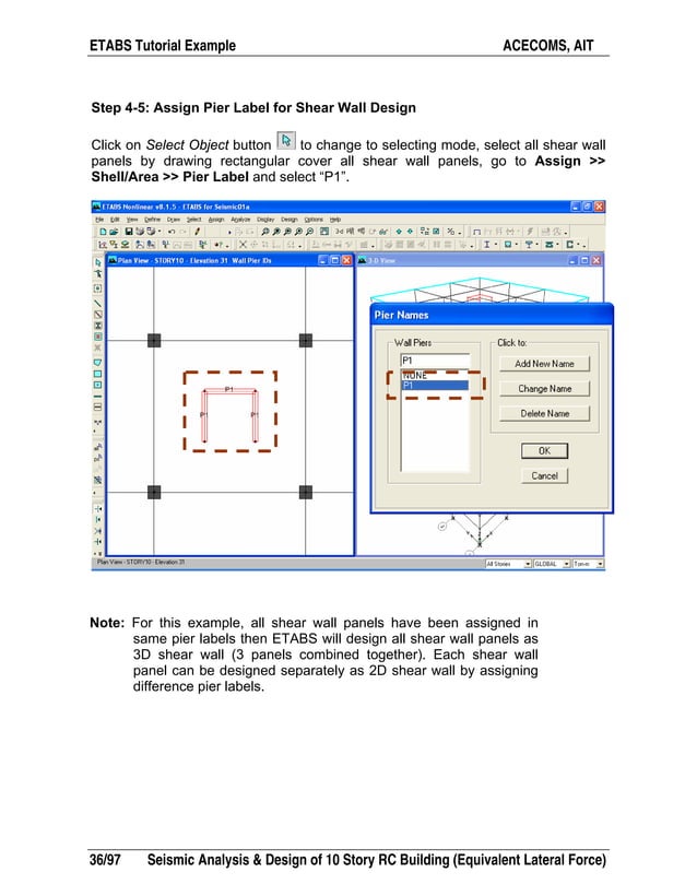 Etabs acecoms rcc structure design | PDF