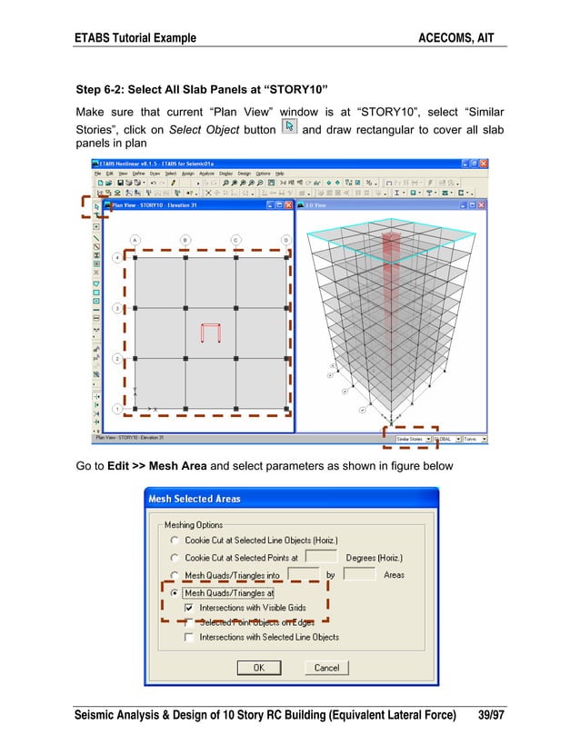 Etabs acecoms rcc structure design | PDF