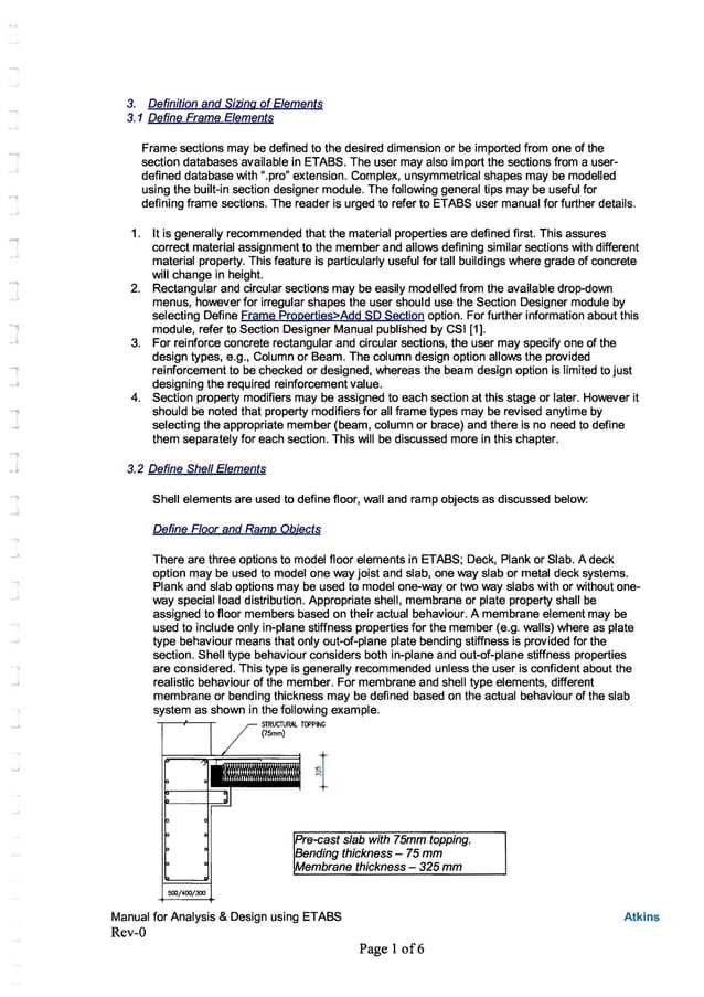 Etabs (atkins) | PDF