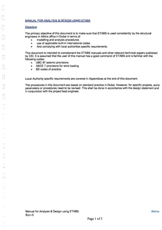 Etabs (atkins) | PDF
