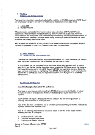 Etabs (atkins) | PDF