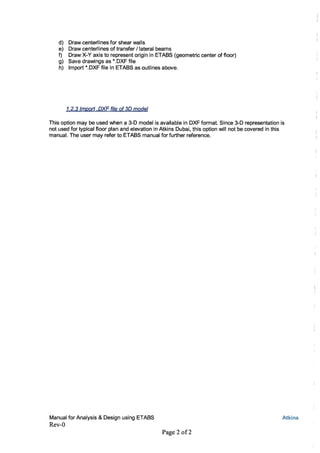 Etabs (atkins) | PDF
