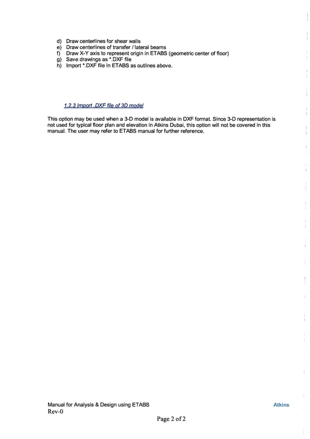 Etabs (atkins) | PDF