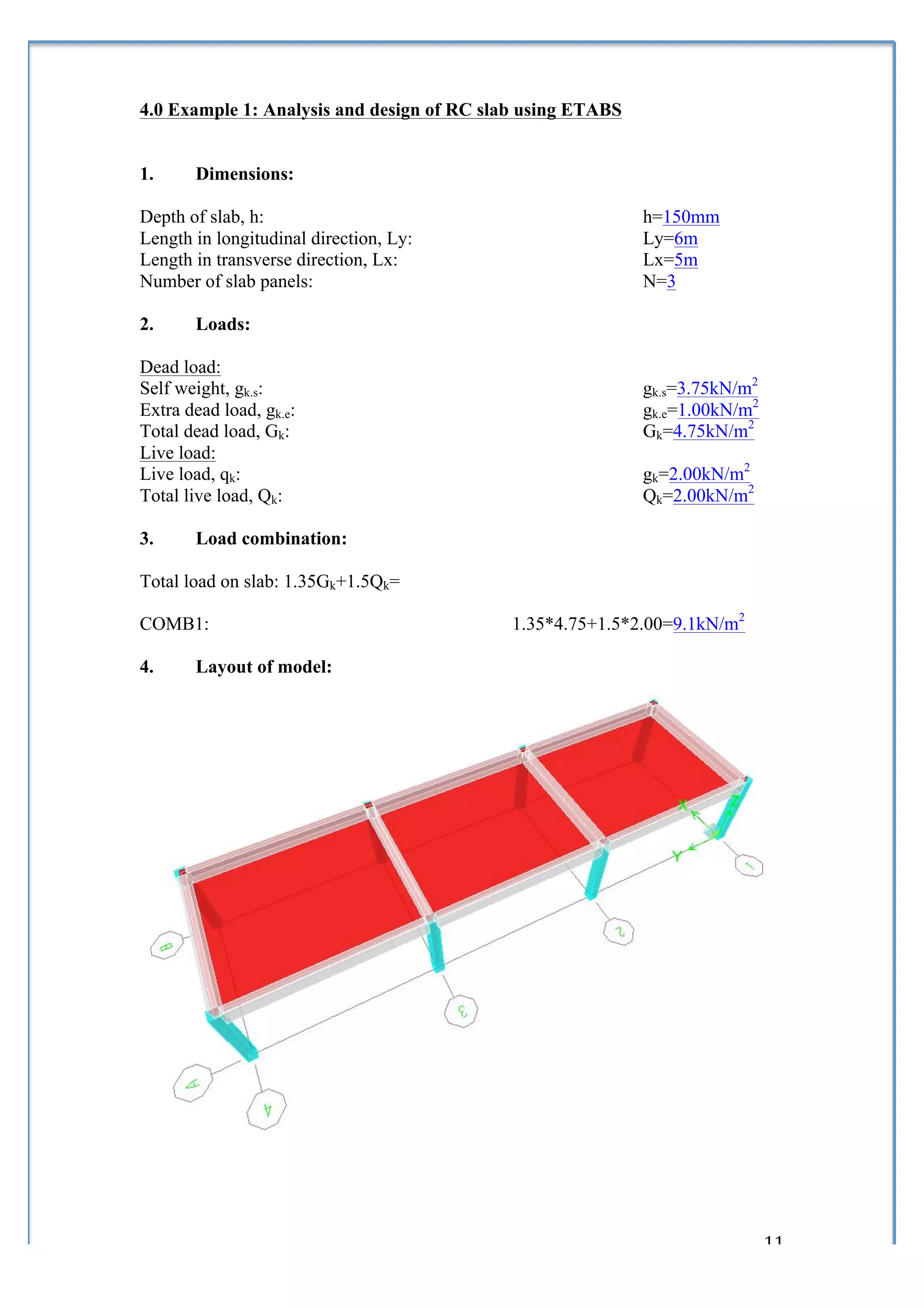 Etabs modeling - Design of slab according to EC2 | PDF
