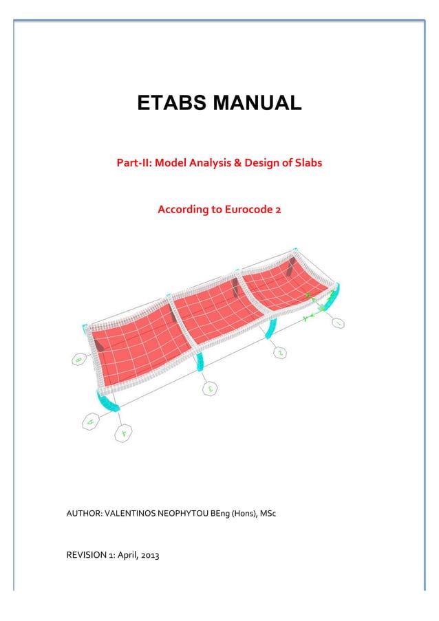 Etabs modeling - Design of slab according to EC2 | PDF | Civil ...