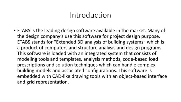 Etabs BY Subash Pathak | PPTX