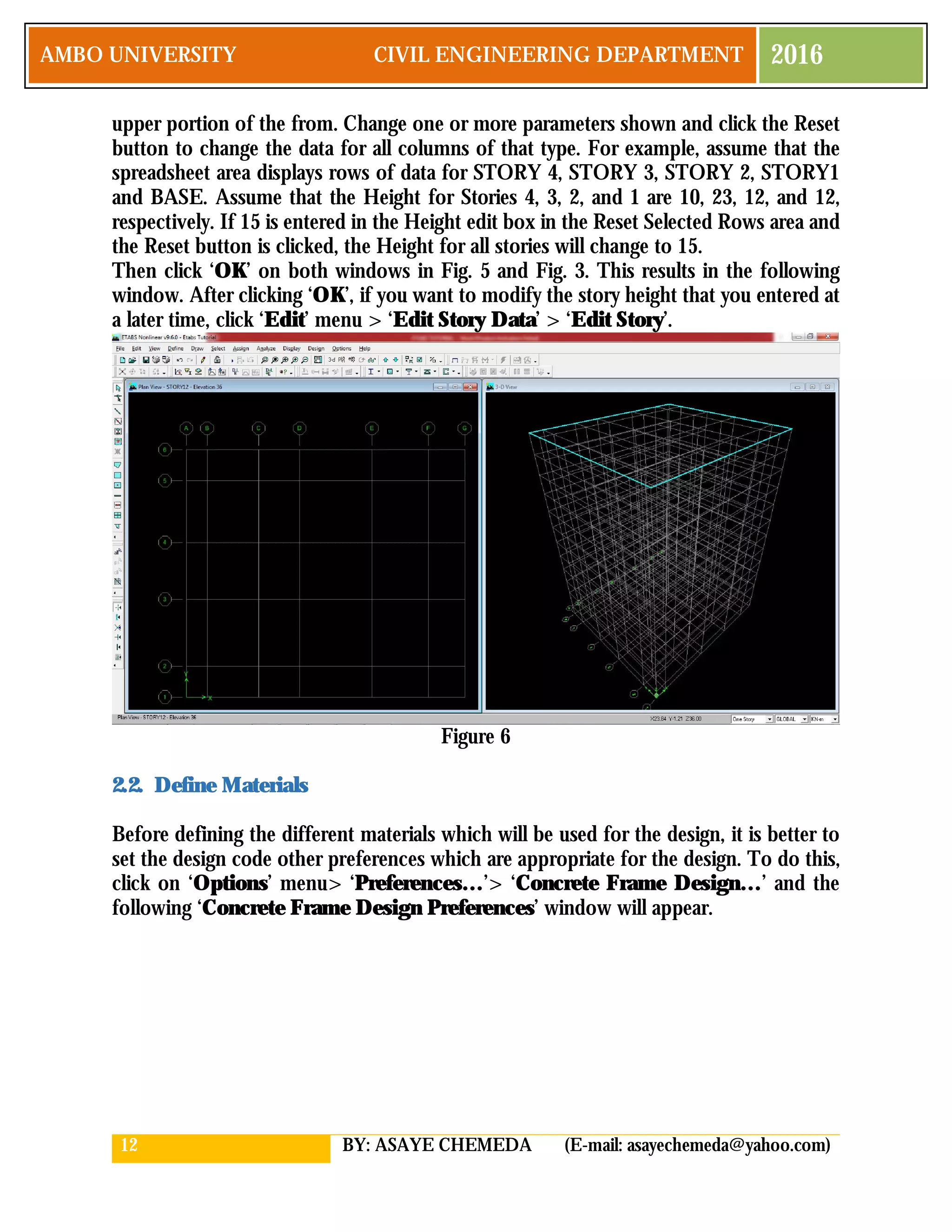 Etabs tutorial | PDF