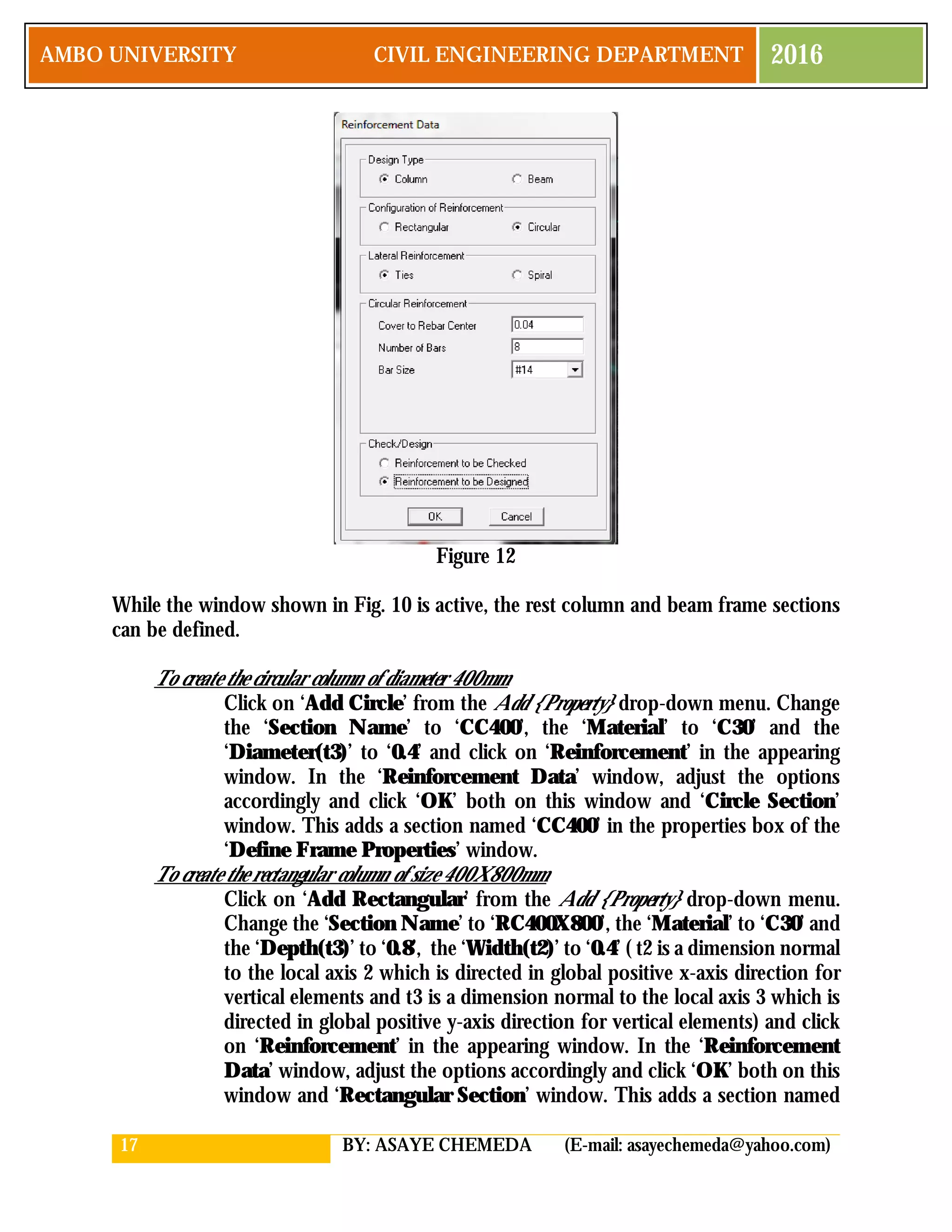 Etabs tutorial | PDF