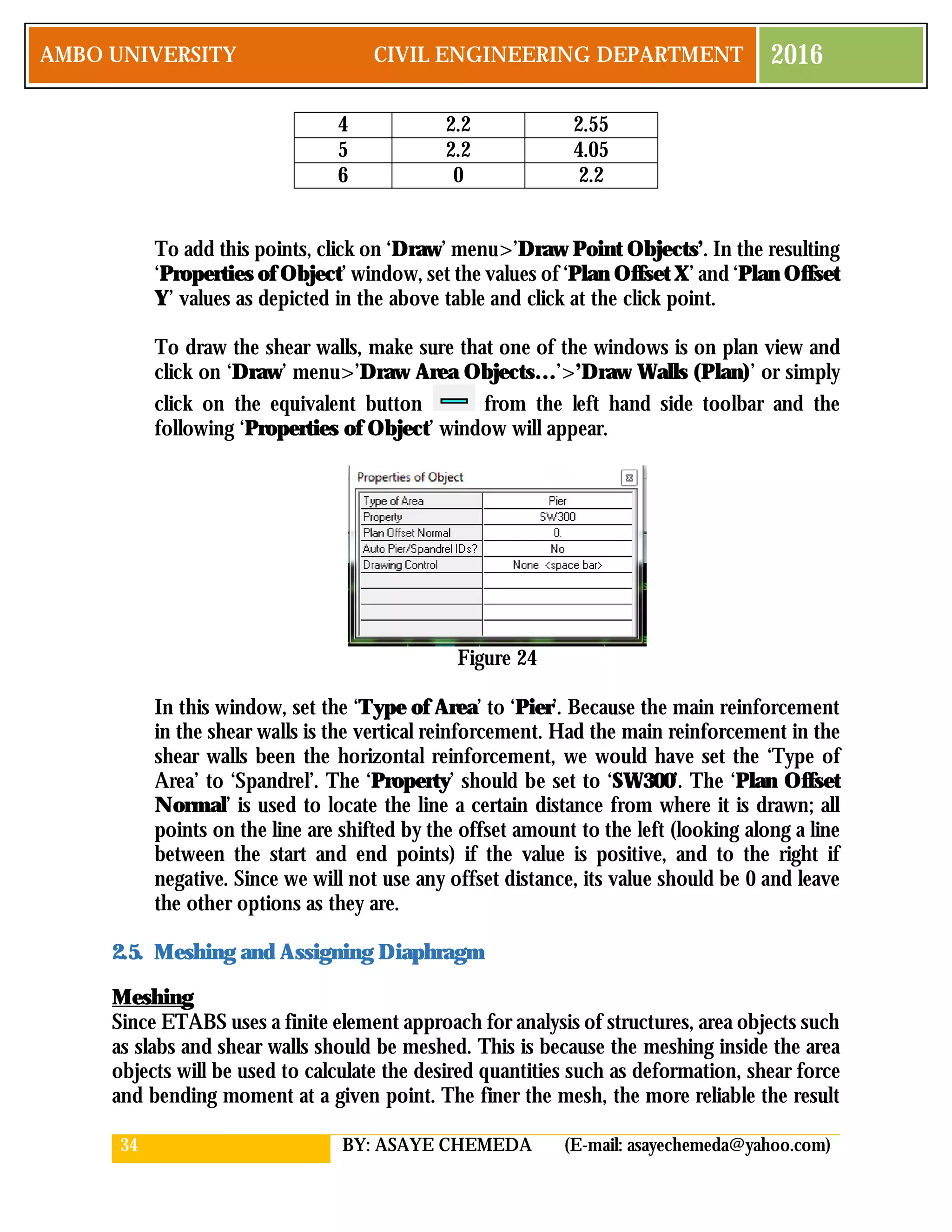 Etabs tutorial | PDF