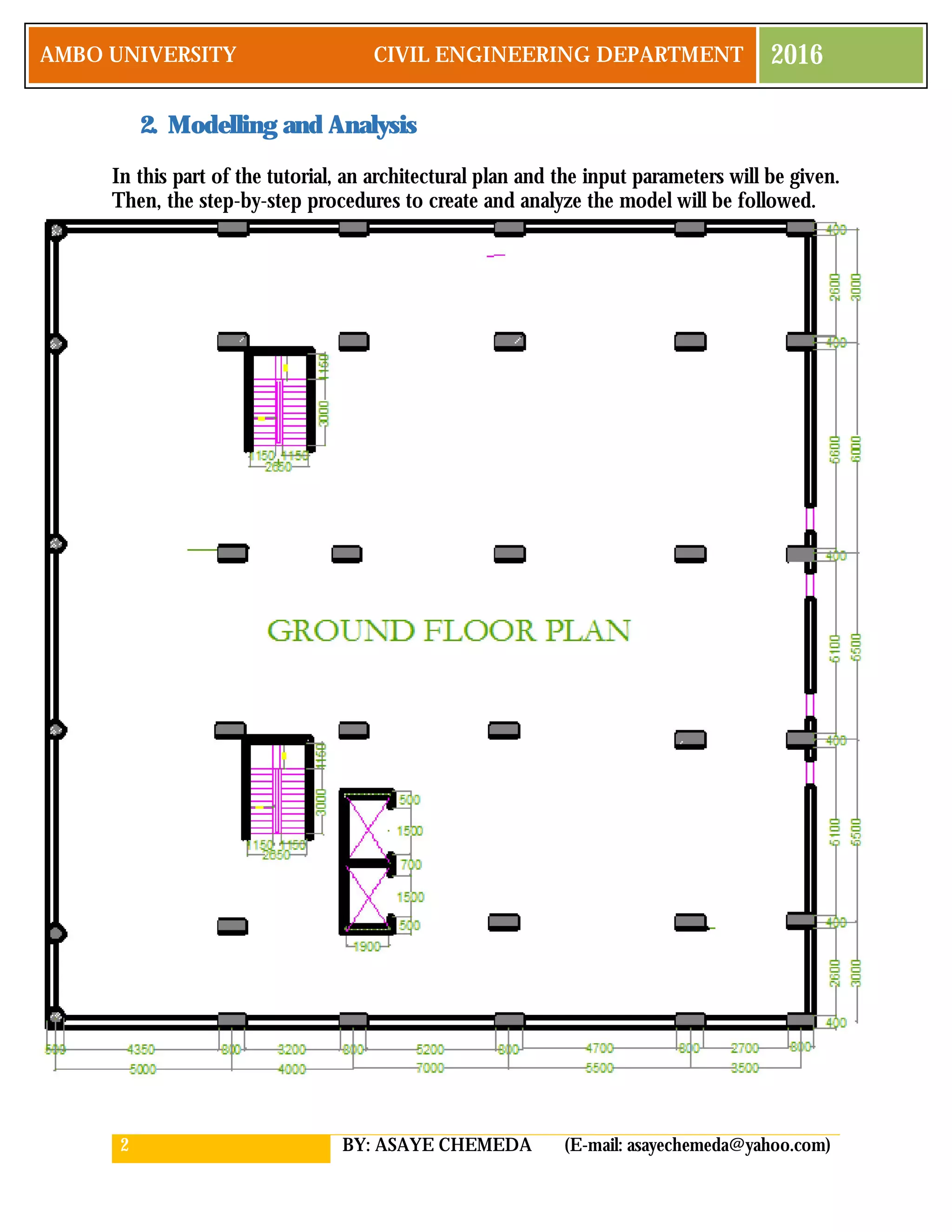 Etabs tutorial | PDF