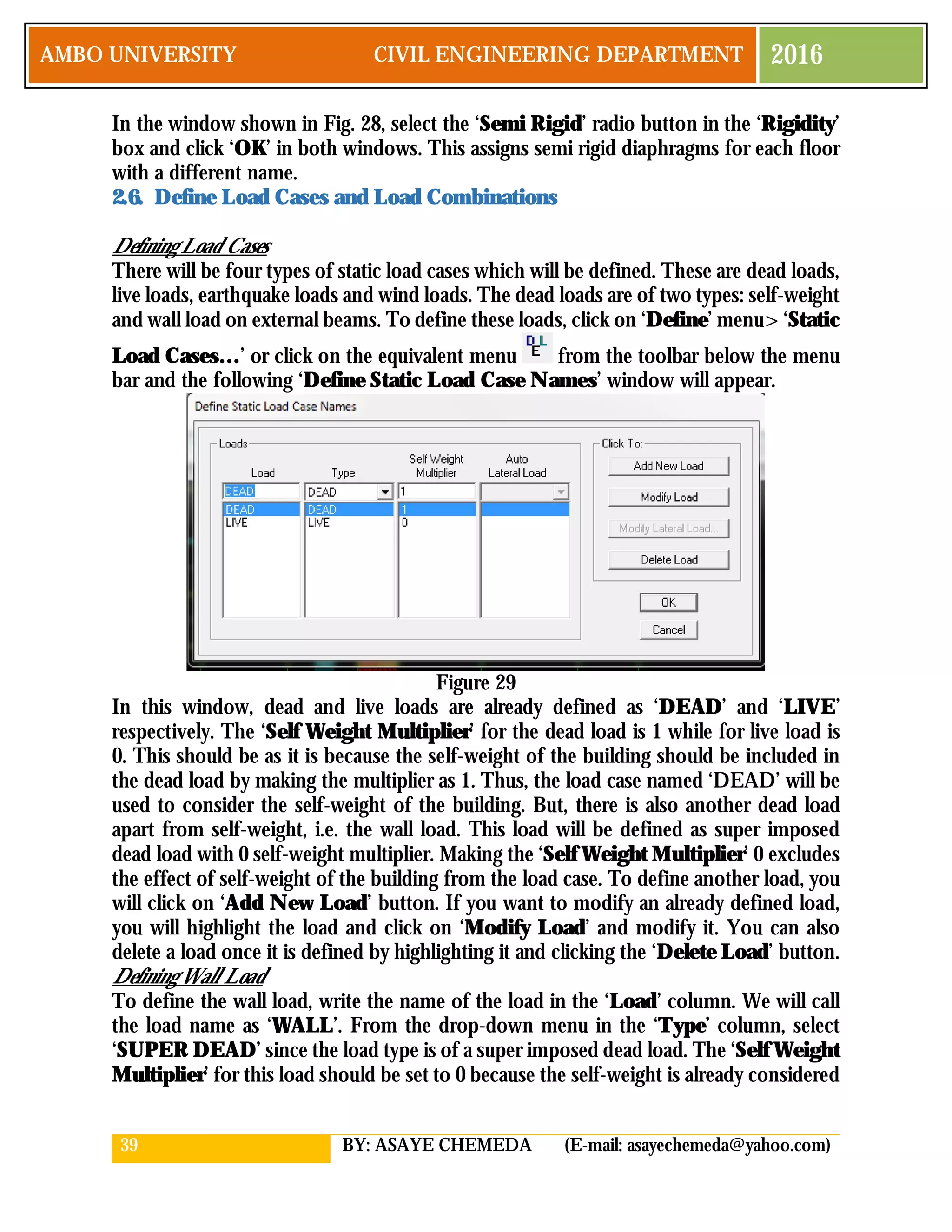 Etabs tutorial | PDF
