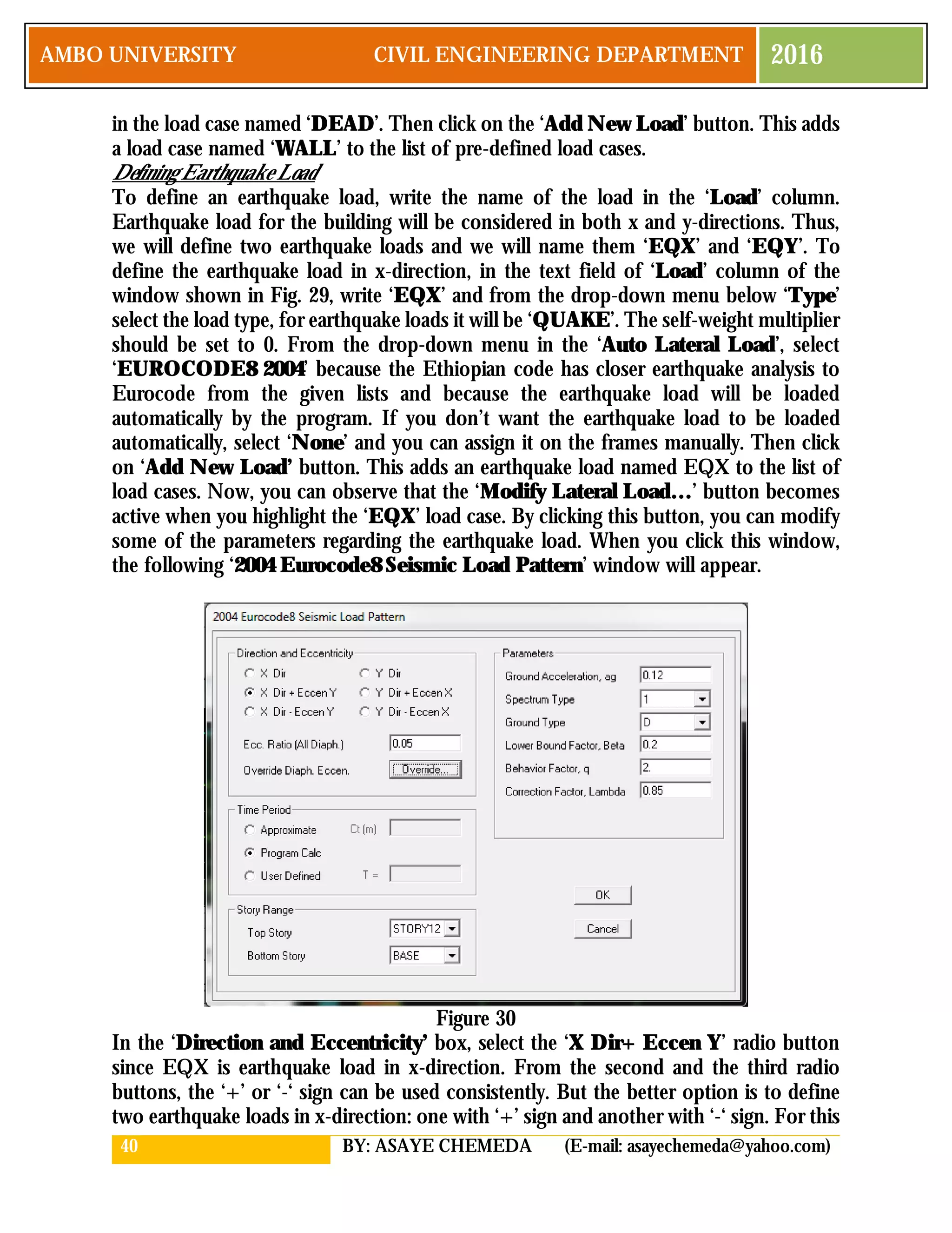 Etabs tutorial | PDF