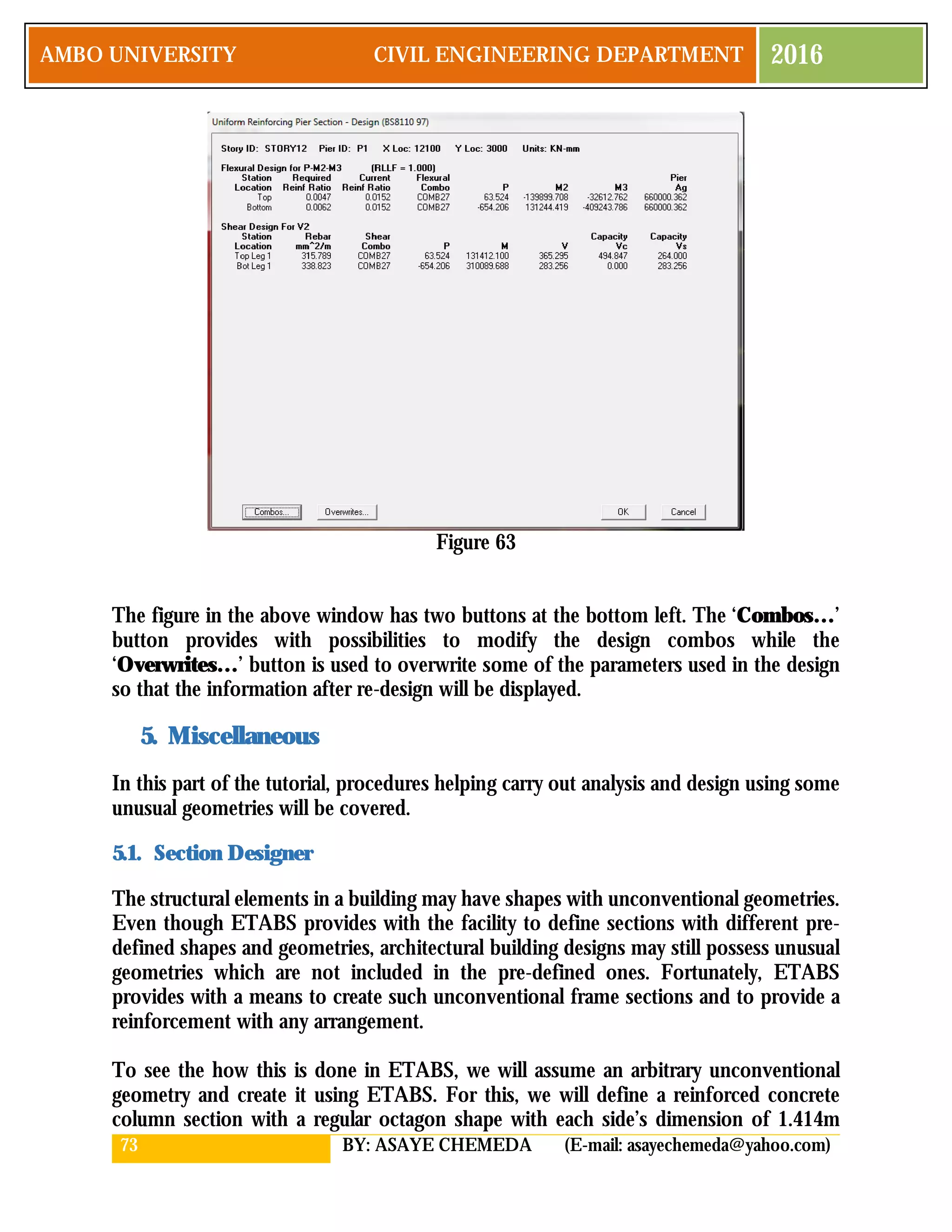 Etabs tutorial | PDF