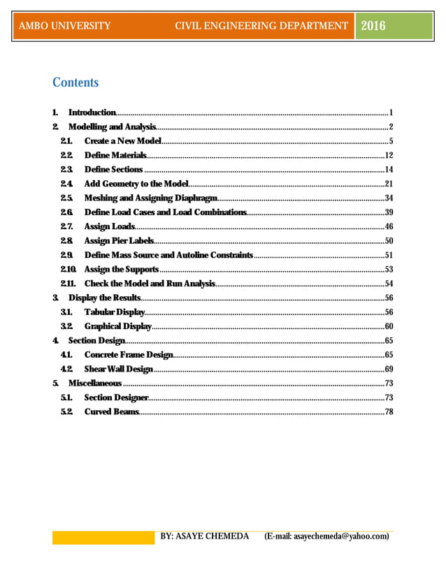 Etabs tutorial | PDF