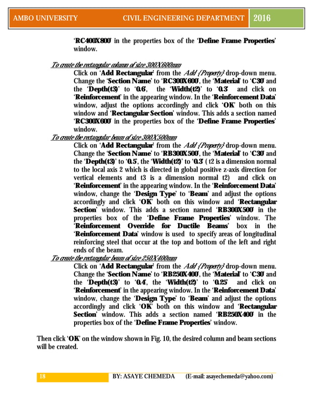 Etabs tutorial | PDF