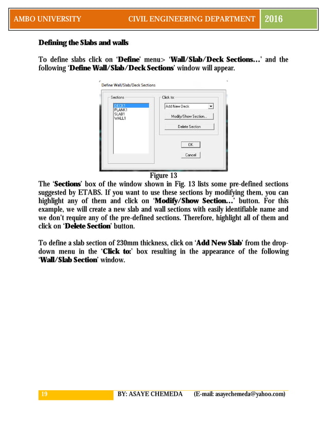Etabs tutorial | PDF