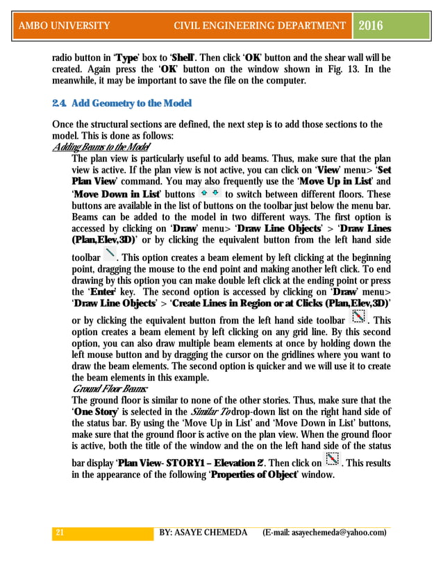 Etabs tutorial | PDF