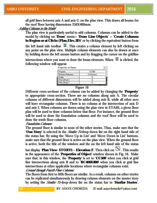 Etabs tutorial | PDF