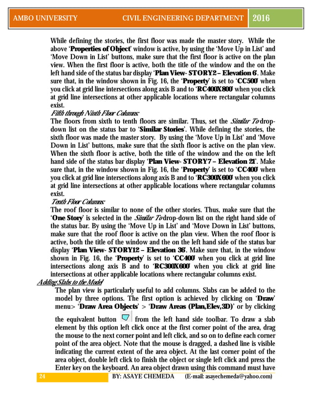 Etabs tutorial | PDF