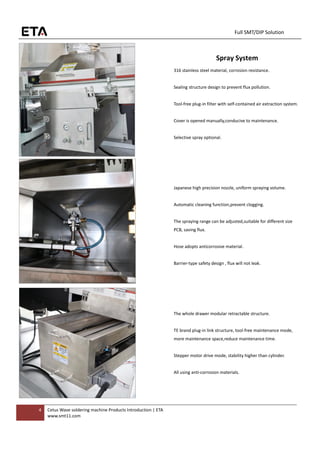 Eta cetus series wave soldering machine | PDF