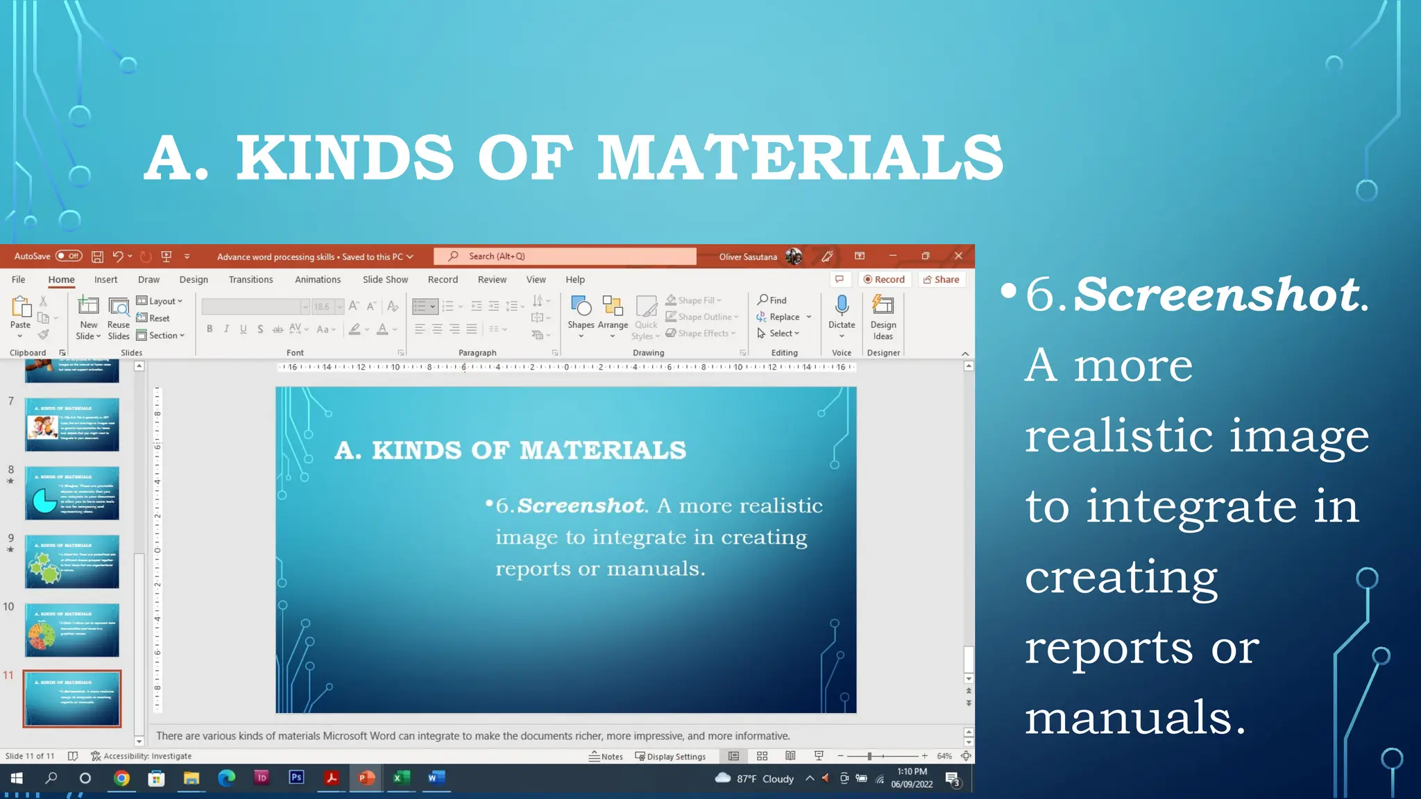 E-Tech_Advance word processing skills.pptx | Desktop Publishing | Computer Software and Applications
