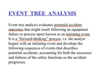 ETA Event Tree Analysis is a part of maintenance | PPT