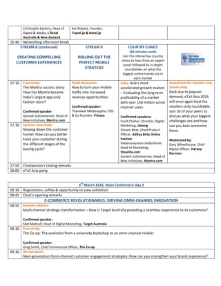 Etail Asia 2016 in Singapore | PDF