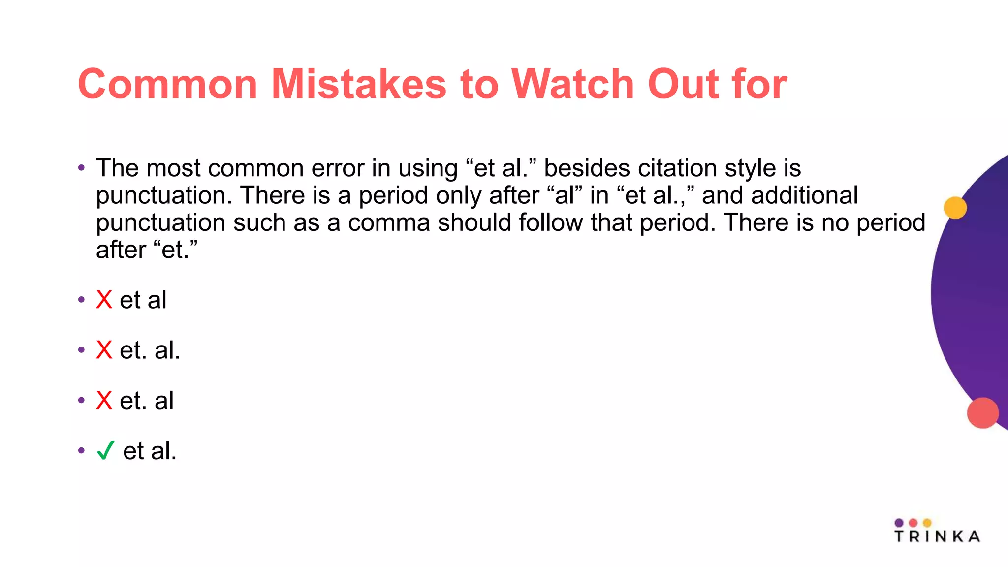 How To Use “Et Al.” In Academic Writing | PPTX