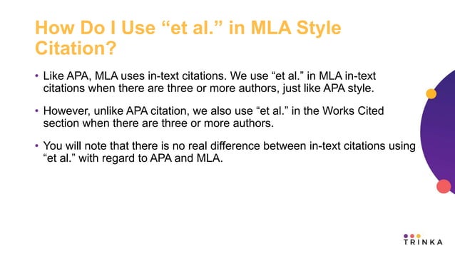 How To Use “Et Al.” In Academic Writing | PPTX