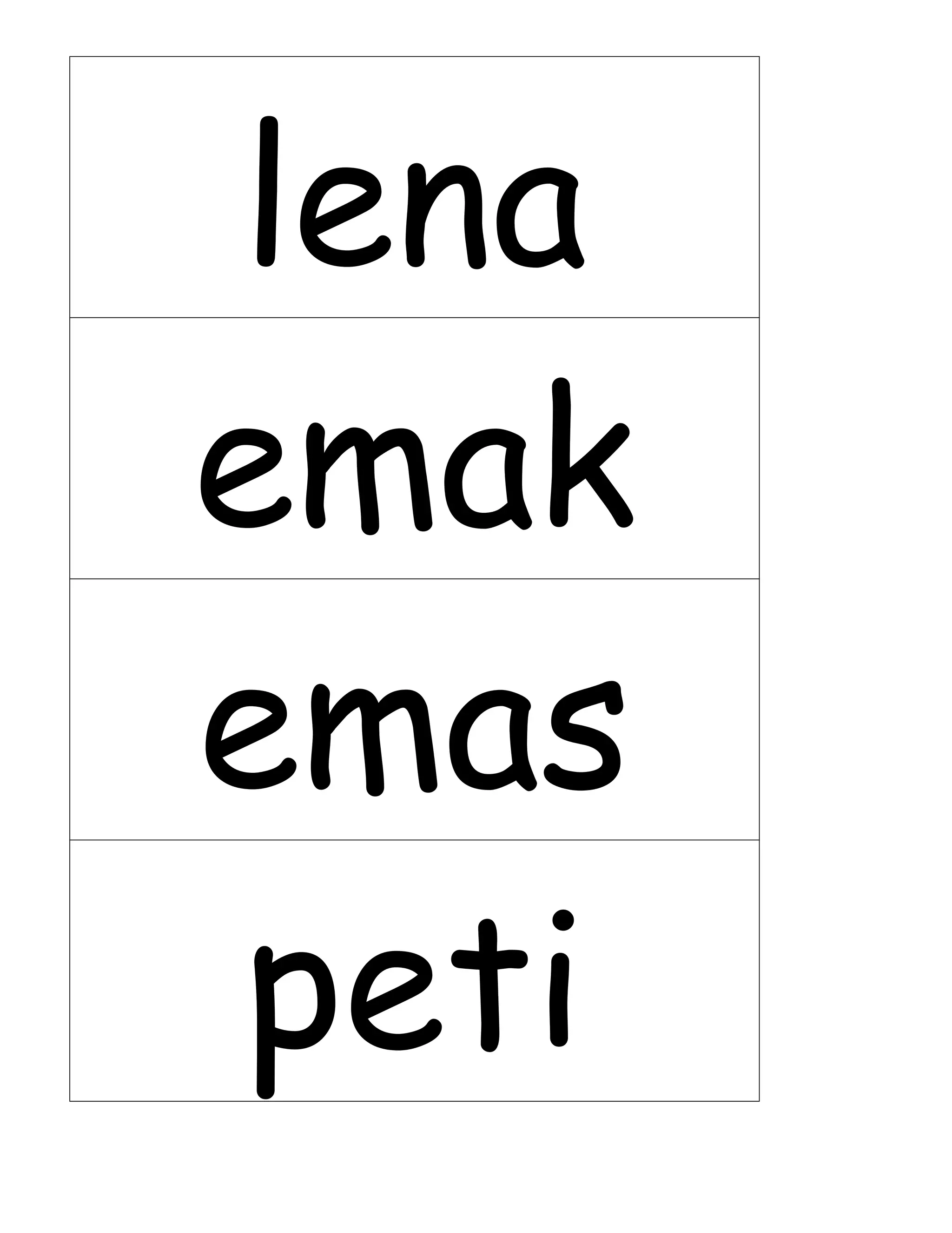 perkataan e taling | DOC