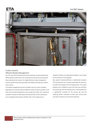 Eta lyra series reflow oven | PDF