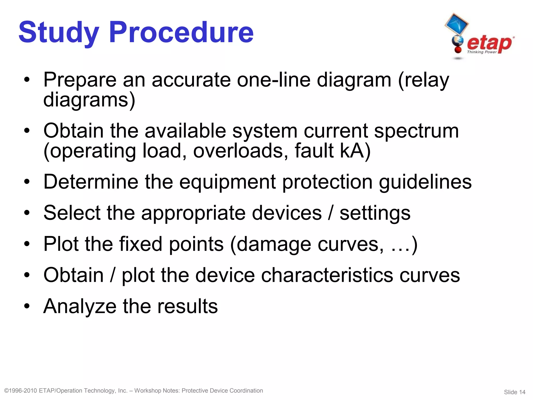 ETAP - device coordination | PDF