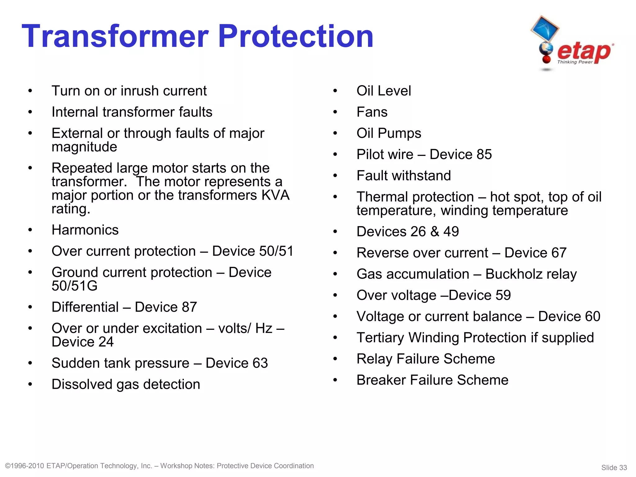 ETAP - device coordination | PDF