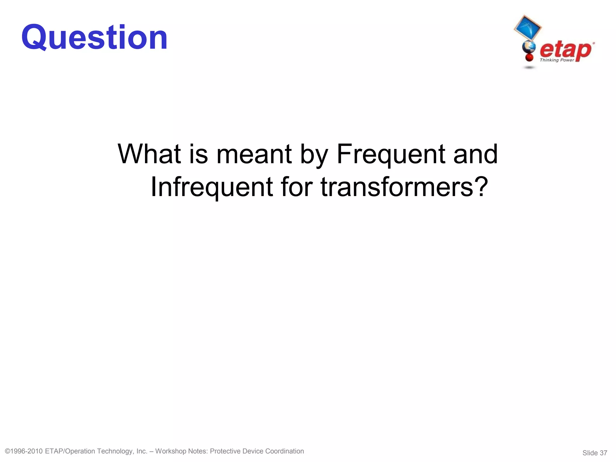 ETAP - device coordination | PDF