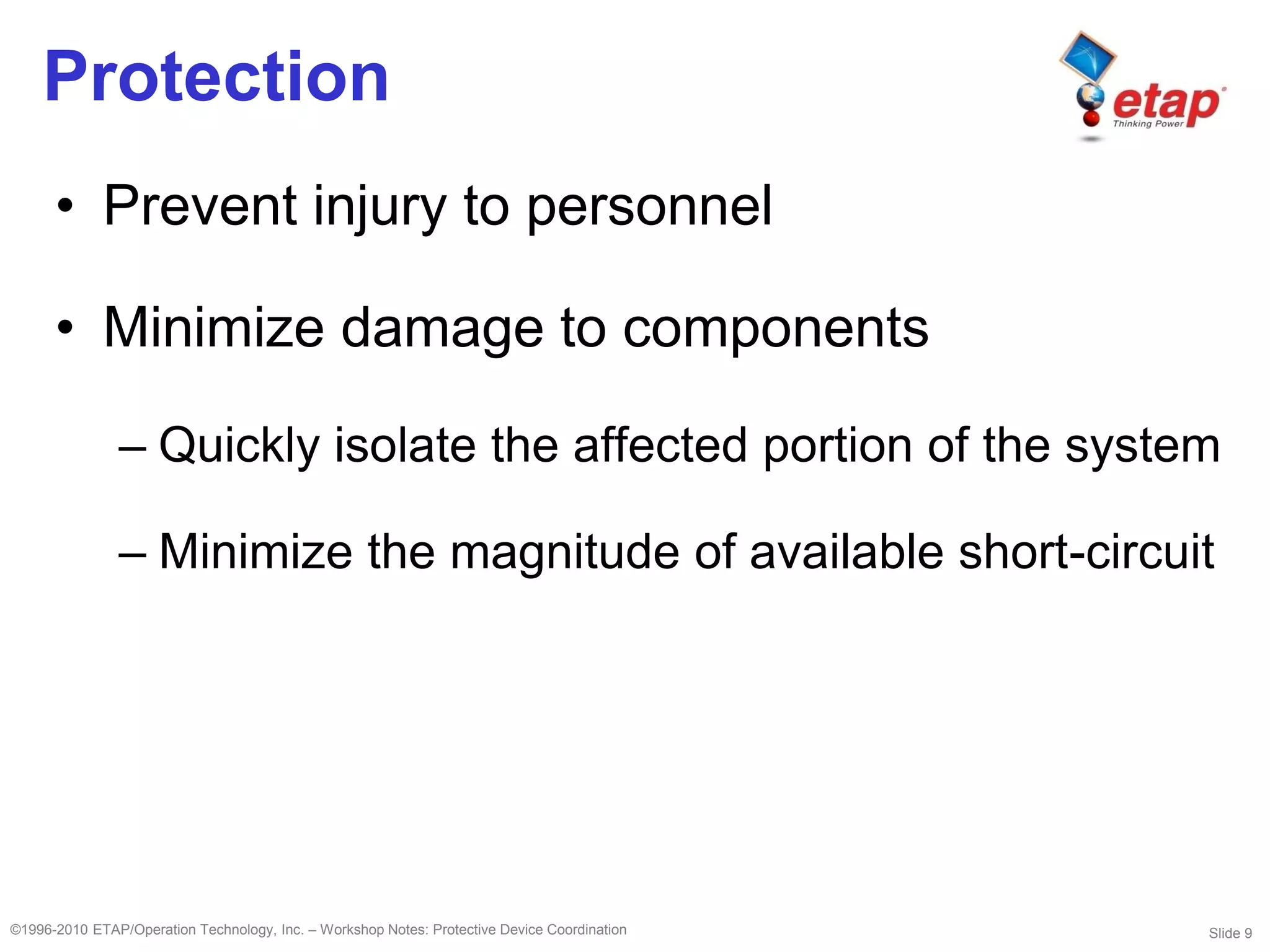 ETAP - device coordination | PDF